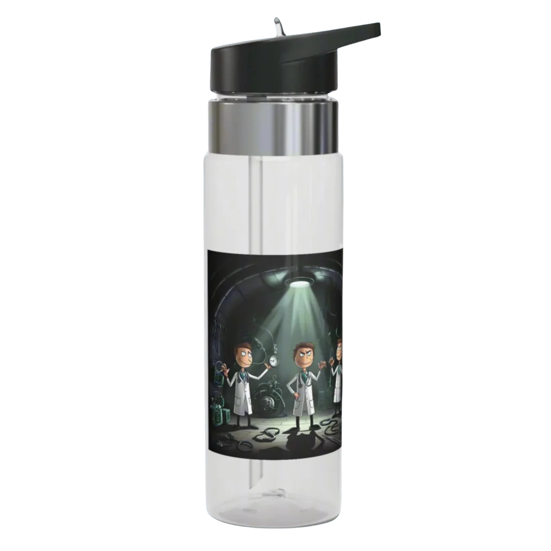 Mad Science 20oz Water Bottle | Crystal Clear | Paddle Frogs™