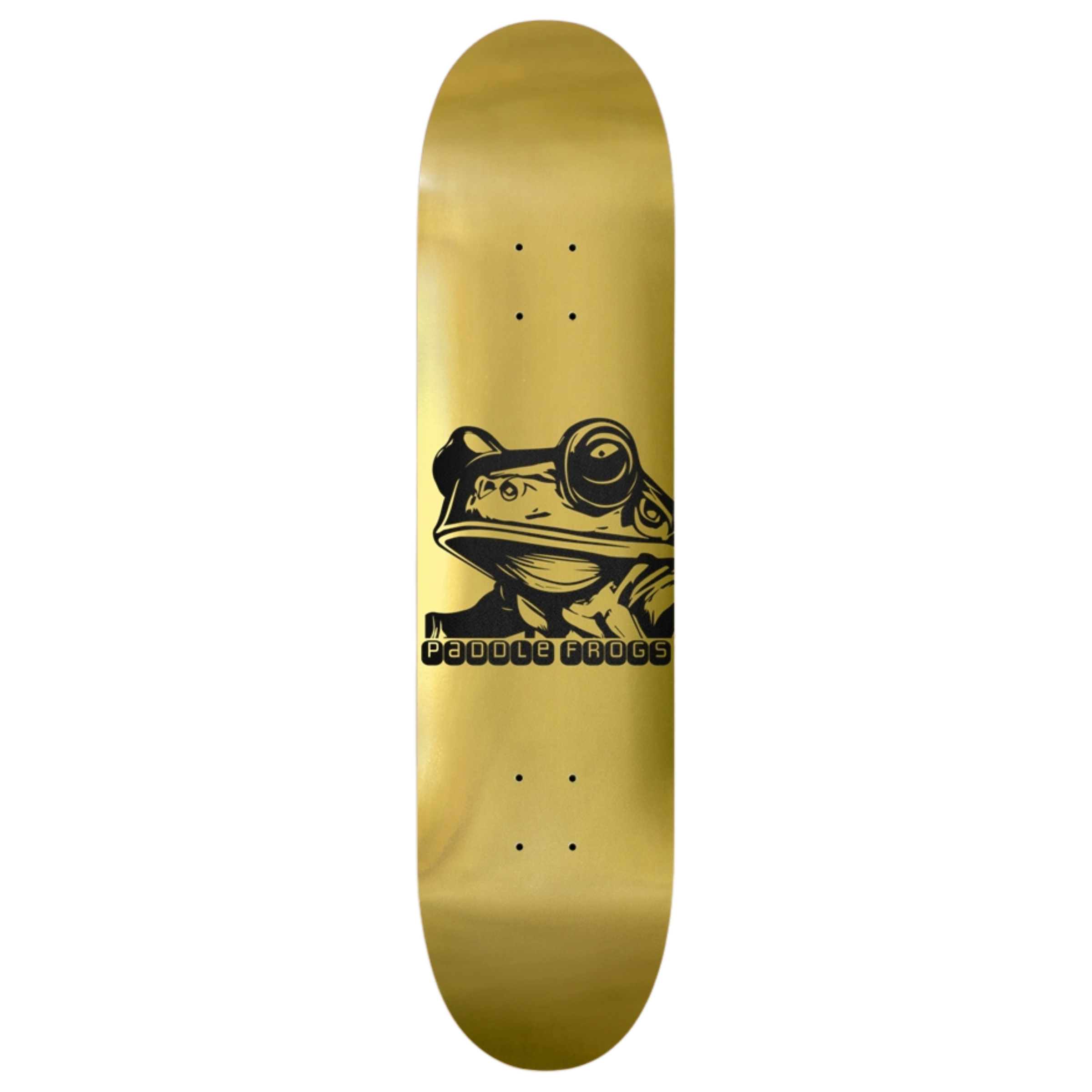 Paddle Frogs Gold 8" Skateboard Deck | Canadian Maple Pro Standard